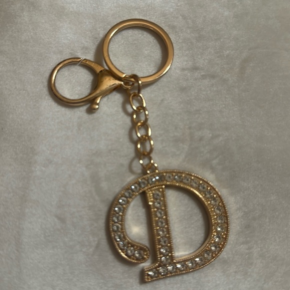 Fashion Jewelry | Accessories | Keychain Gold D Rhinestones Can Use As ...